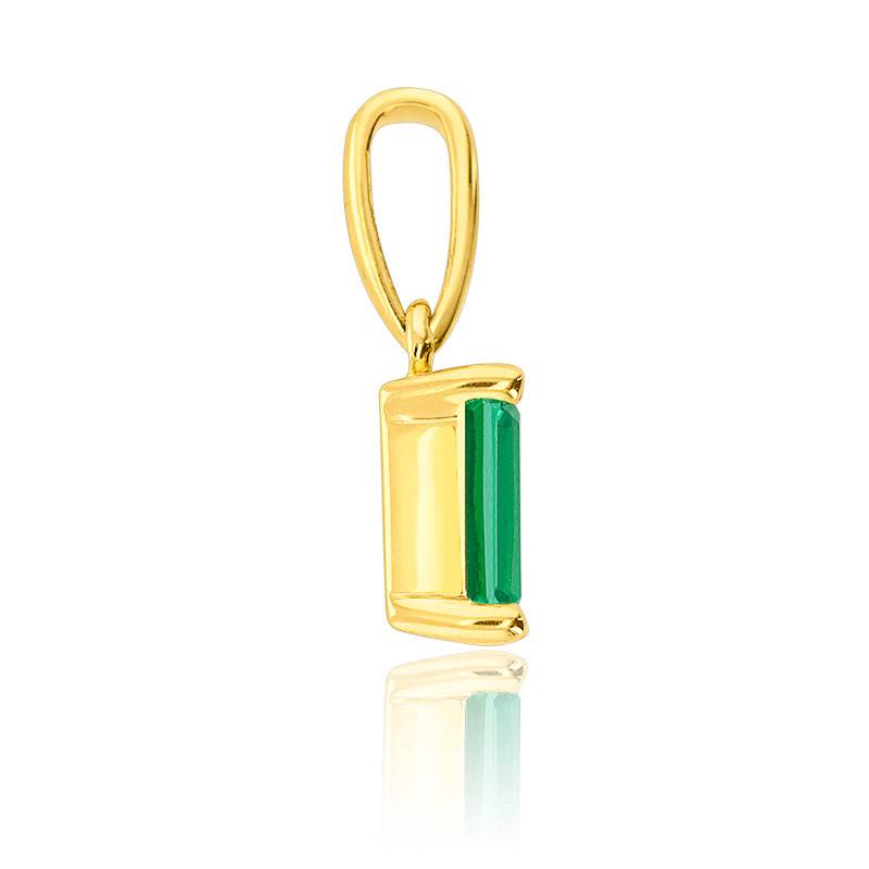 Pendentif Or forme Emeraude pierre Emeraude – Aurora - Ocarat