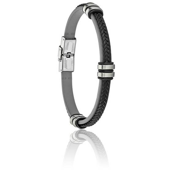 Bracelet Lotus Urban Man Acier Cuir Noir LS1829-2/4 - Lotus - Ocarat