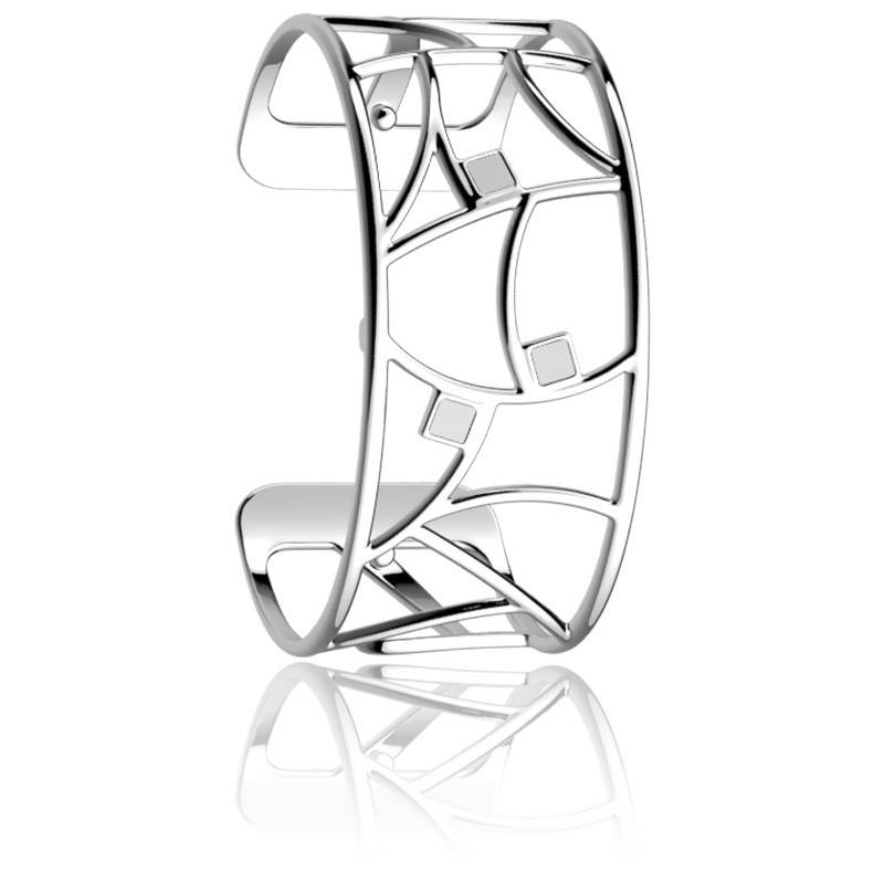 Manchette Charleston Argentée 25mm - Les Georgettes - Ocarat