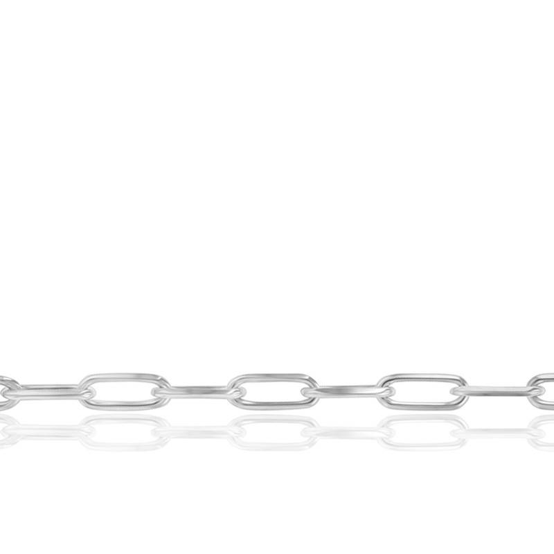 Bracelet Maille Forçat Allongée en Argent, 19 cm - Artemis - Ocarat