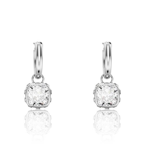 Boucles Stilla Métal Rhodié & Cristaux -5662919- Swarovski - Ocarat