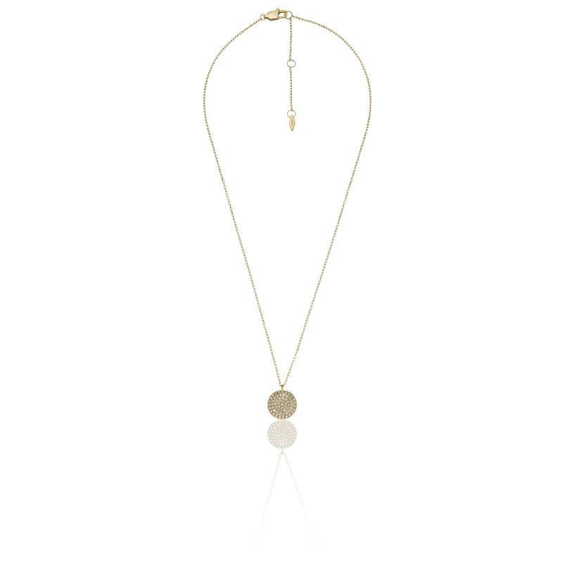 Collier Sadie en Acier Doré & Cristaux, 47 cm - Fossil - Ocarat