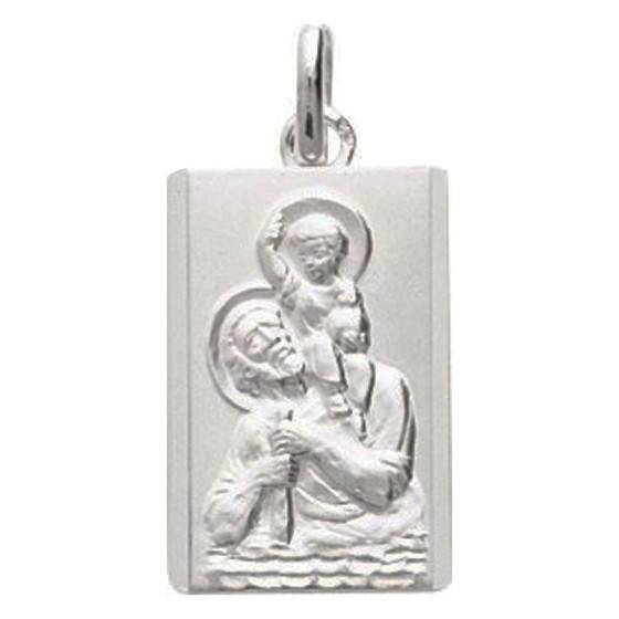 Médaille St-Christophe & Jesus, Argent 925- Emanessence - Ocarat