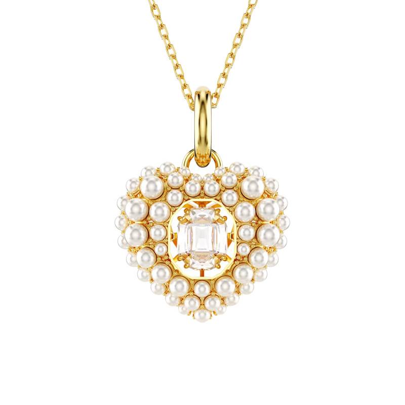 Collier Coeur Perles & Cristal Blancs 5680399 - Swarovski - Ocarat