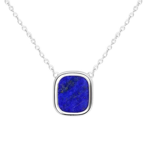 Collier Lapis Lazuli & Argent 925 Rhodié - Skalli - Ocarat