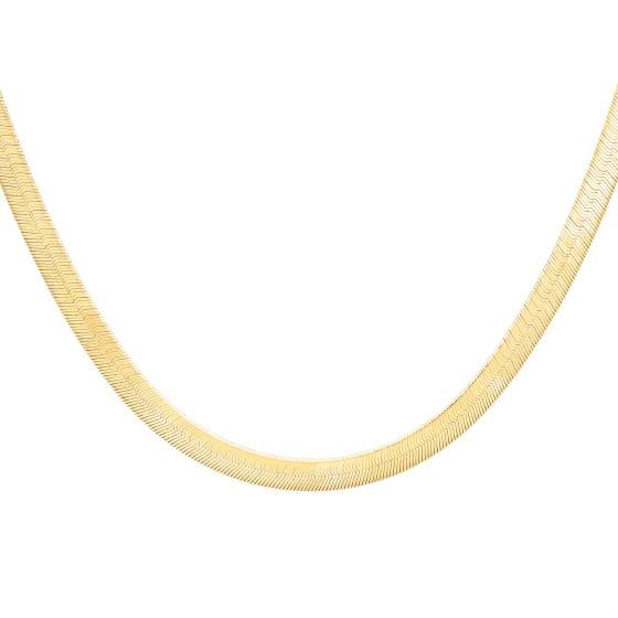 Chaîne Maille Chevron Or Jaune 375, 4.90mm, 41cm - Manillon - Ocarat