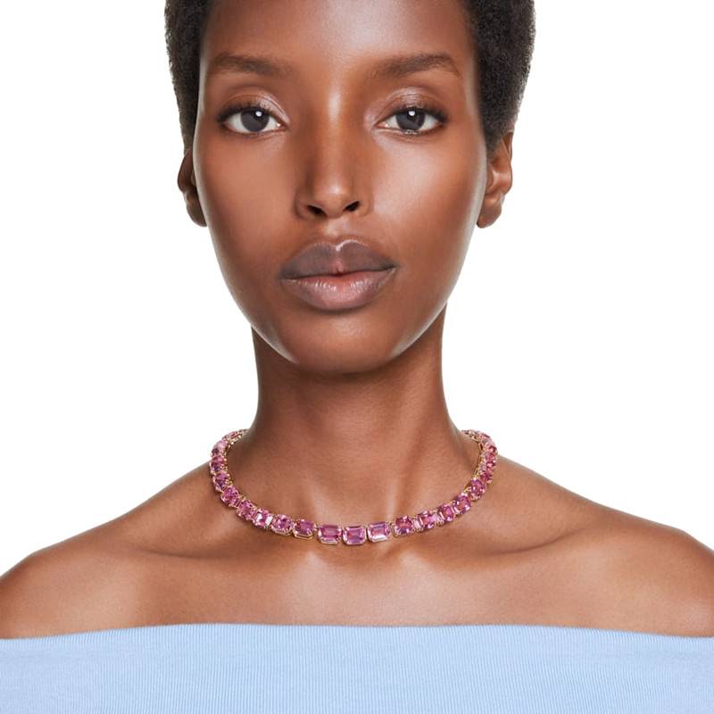 Collier Millenia Doré & Cristaux Roses 5683429 - Swarovski - Ocarat