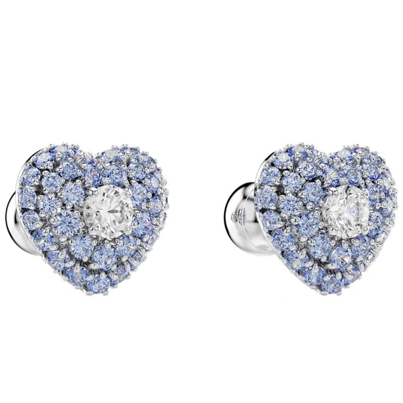 Boucles d'oreilles Coeur, Métal & Cristaux - Swarovski - Ocarat