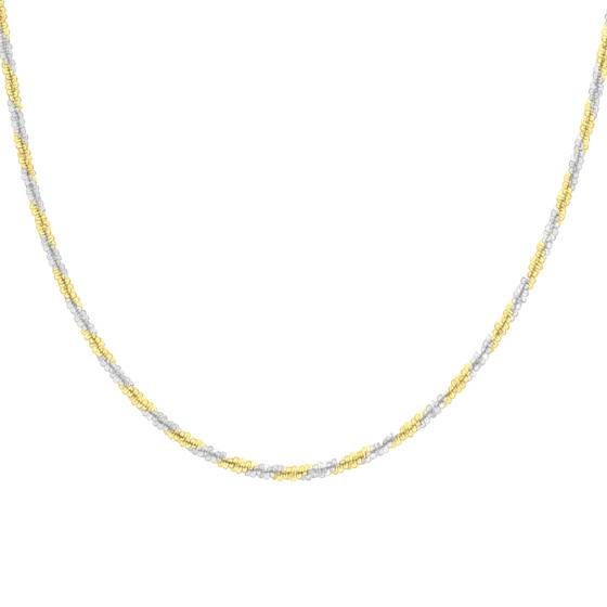 Chaîne Tocalle en 2 Ors 375, Longueur 41 cm - Manillon - Ocarat