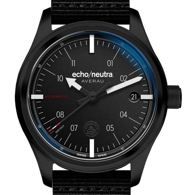 Montre Averau Moon Phase Black PVD - Echo-Neutra - Ocarat