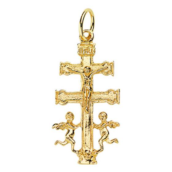 Croix Caravaca Or Jaune 750 24mm - Lumiosa - Ocarat