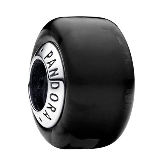 Charm Mini Murano Noir en Argent 925 - Pandora - Ocarat