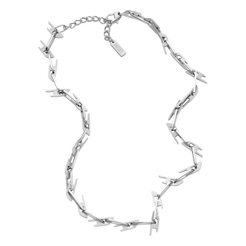 Collier D Logo en Acier, 40 à 45 cm DX1537040 - Diesel - Ocarat