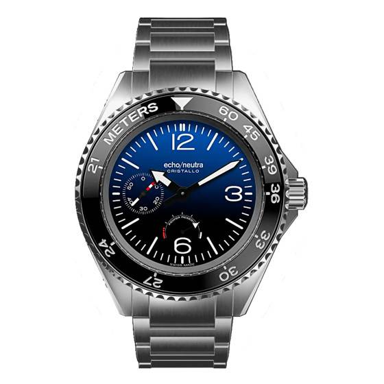 Montre Cristallo Professional Diver Bleue - Echo/Neutra - Ocarat