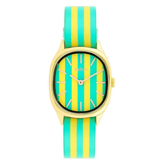 Montre Colorama Citron-Basilic - Kelton - Ocarat
