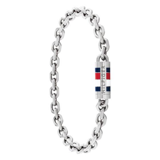 Bracelet Bruce Chain en Acier Gris 17,5 cm - Tommy Hilfiger - Ocarat
